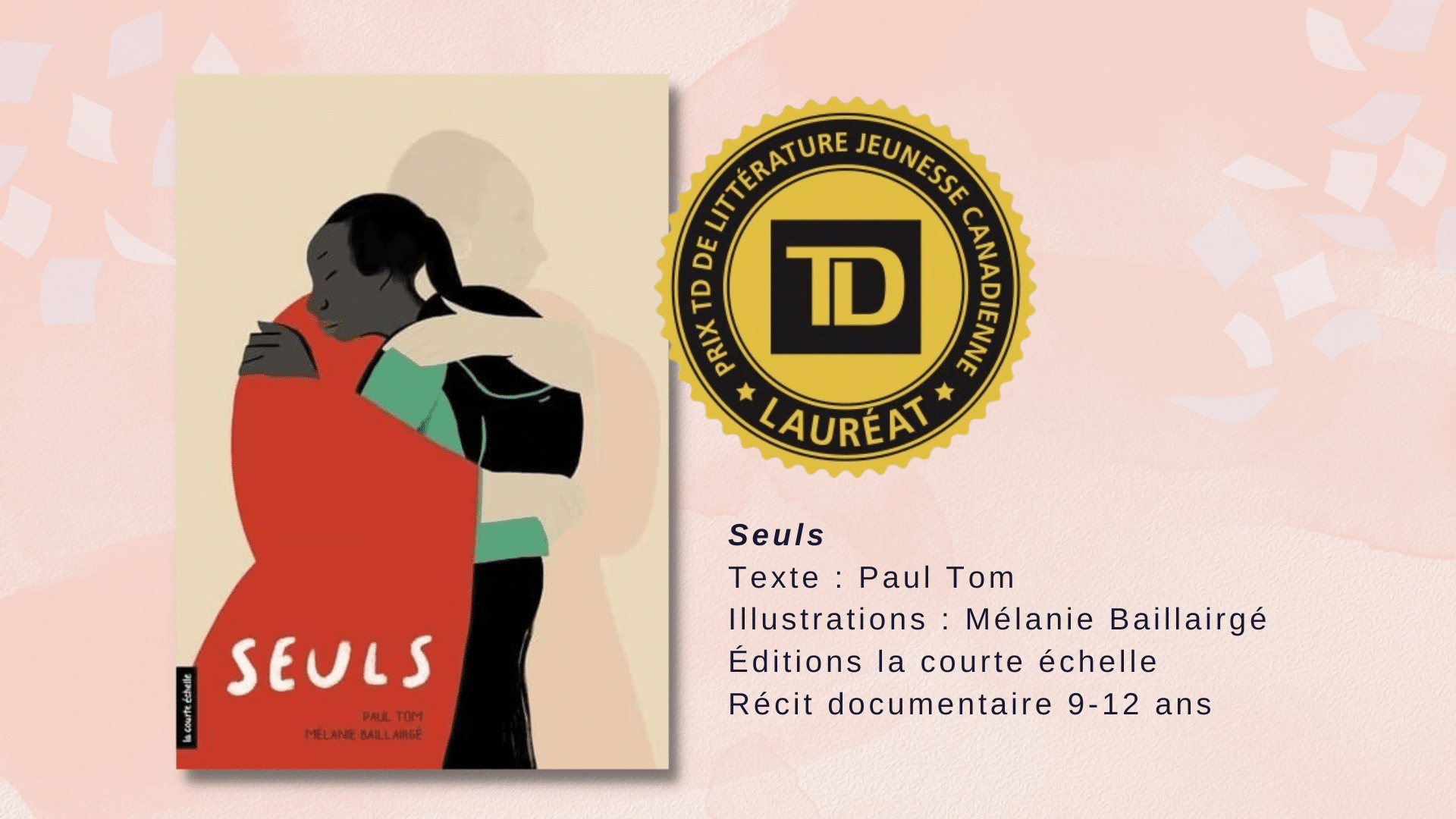 Communication Jeunesse | Dévoilement du titre lauréat du Prix TD 2023